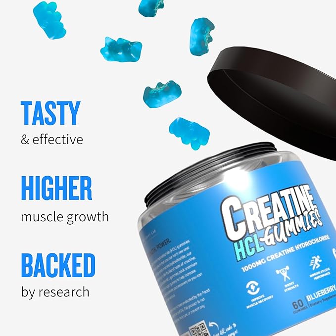 The Gummy Lab Creatine HCl Gummies - BLUEBERRY / 60 GUMMIES - Bayside ...