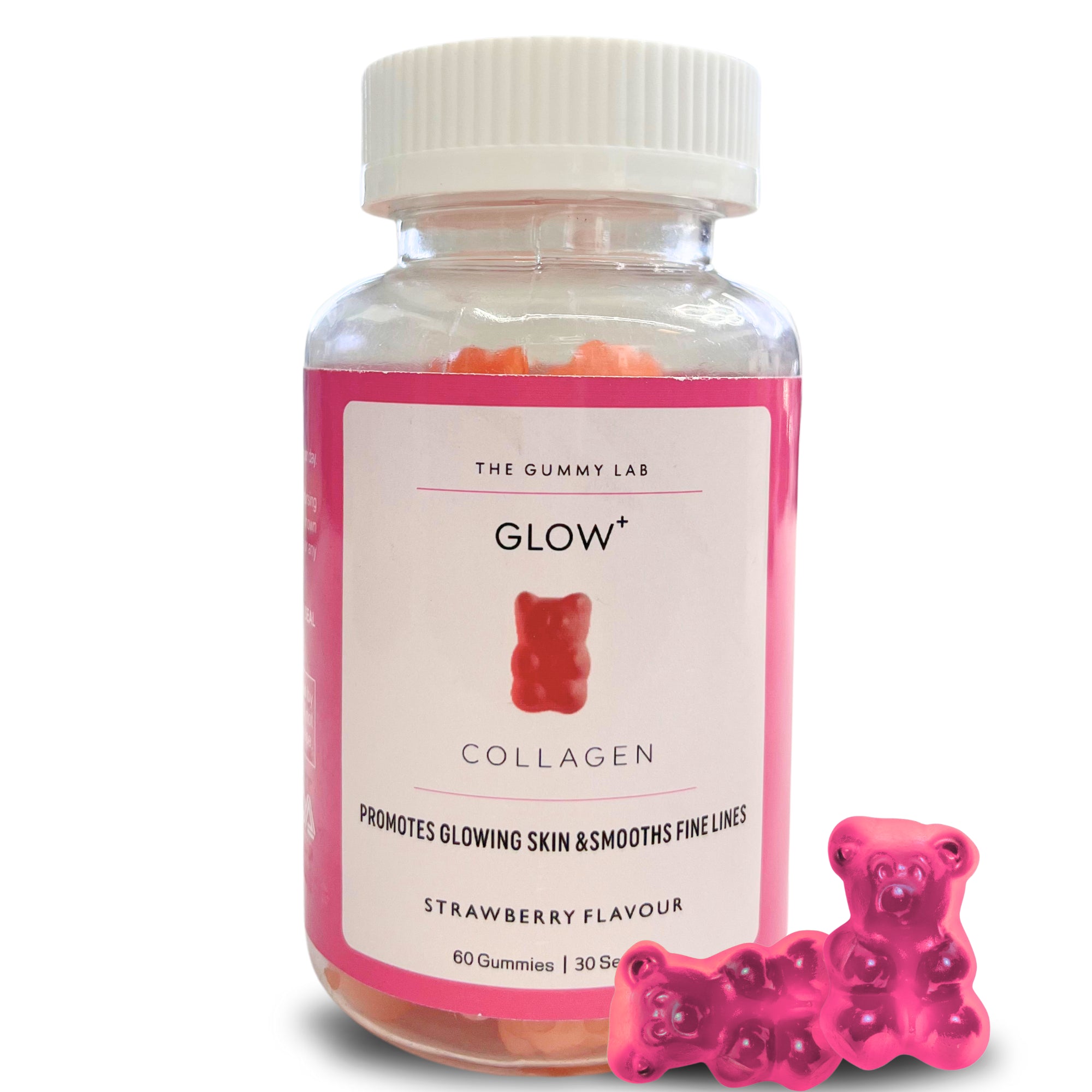 The Gummy Lab Collagen Glow Gummies - STRAWBERRY / 60 GUMMIES - Bayside ...